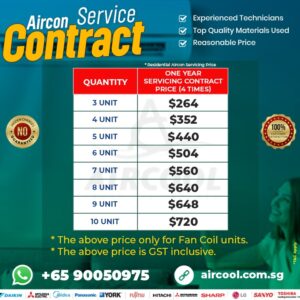 Aircon service contract Singapore - Yearly Service Contract