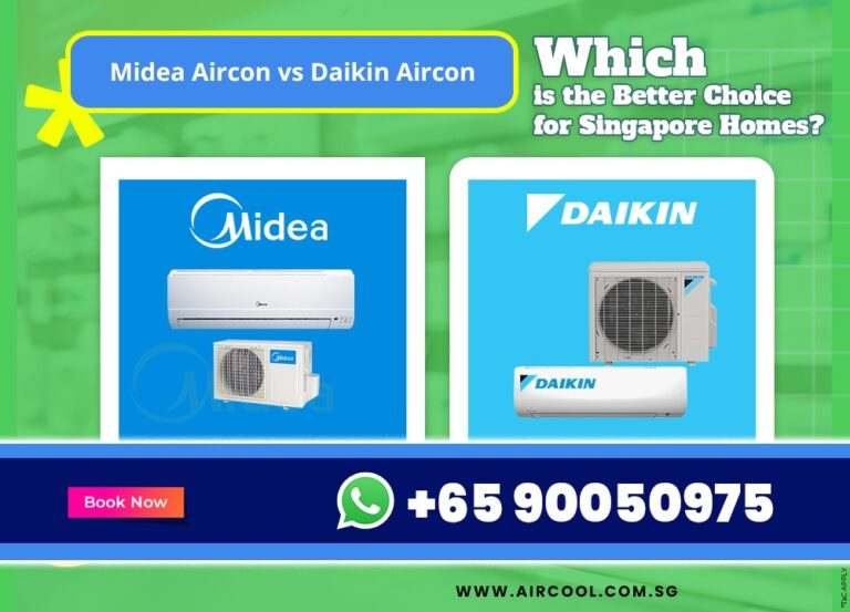 Midea vs Daikin Aircon Singapore | Aircool Aircon Comparison